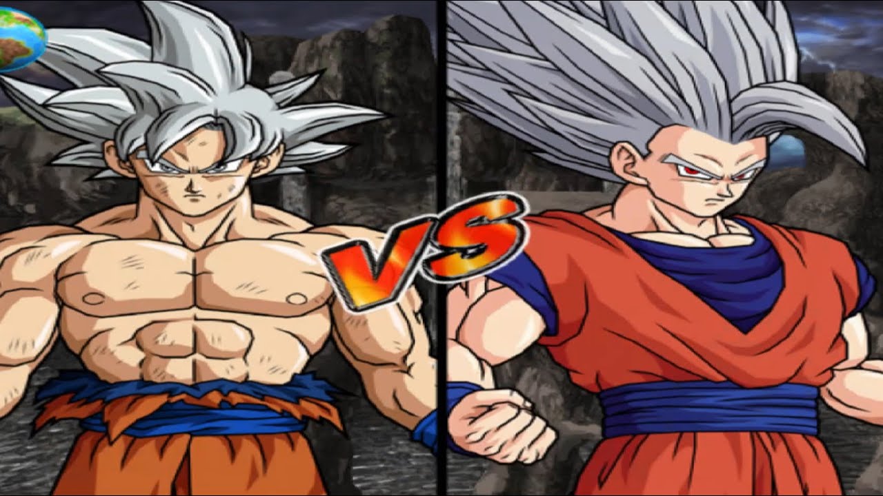 UI Goku vs Beast Gohan Budokai Tenkaichi 4 - YouTube
