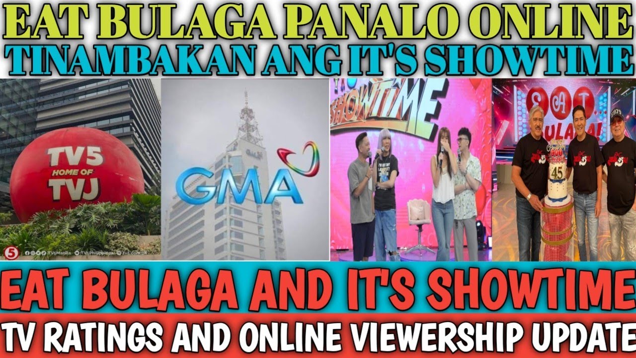 EAT BULAGA AND IT'S SHOWTIME RATINGS AND ONLINE VIEWERSHIP UPDATE - YouTube