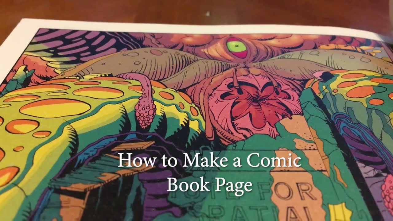 How To draw a comicbook page - YouTube