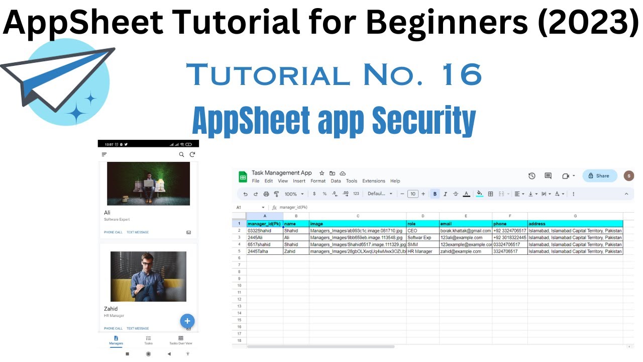Appsheet app security in detail - YouTube