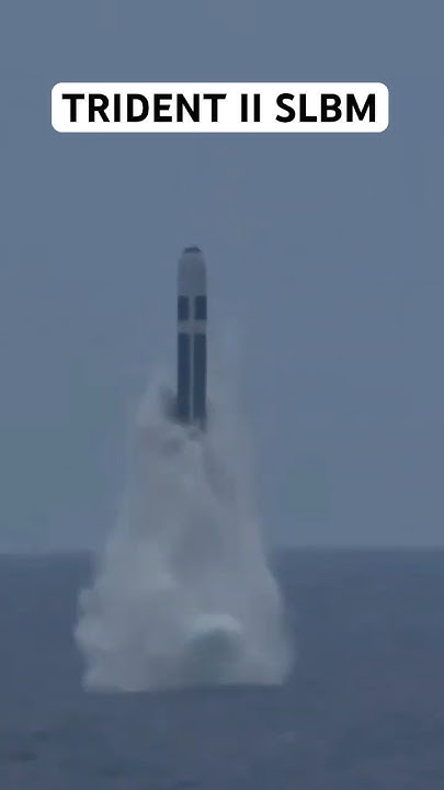Trident II SLBM (トライデントII潜水艦発射弾道ミサイル) #missile - YouTube