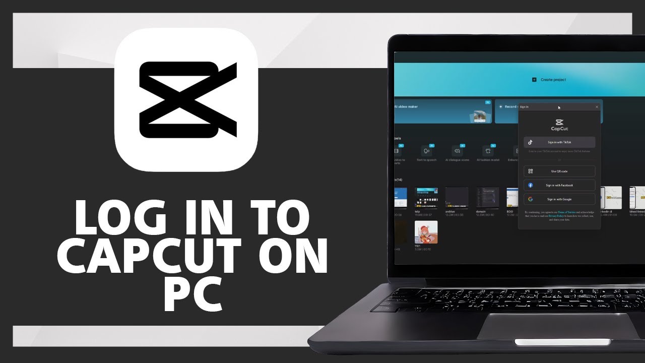 How to Login to CapCut in PC - YouTube