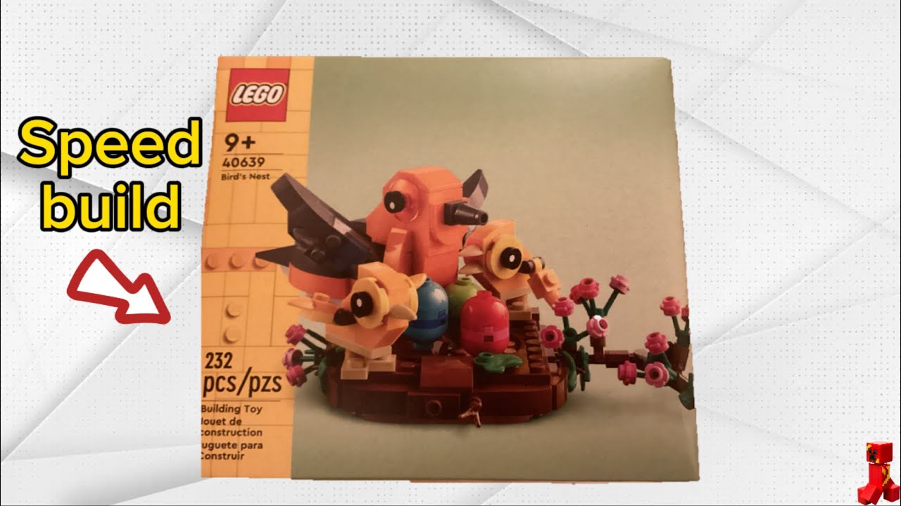 Lego birds nest, set #40639 speed build - YouTube