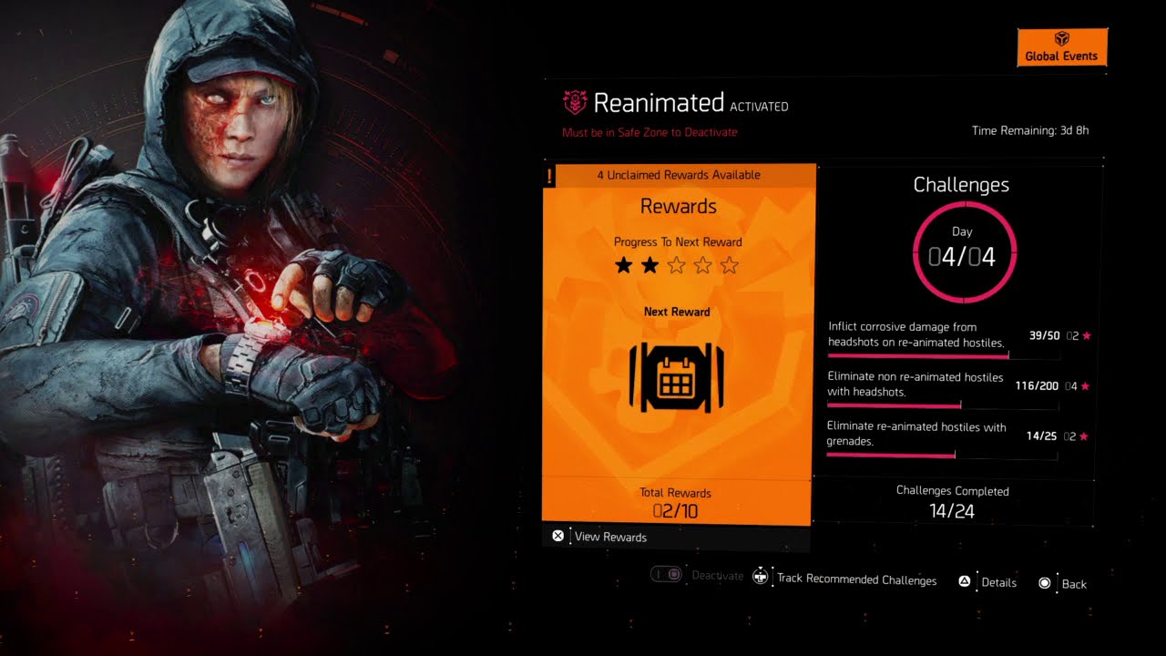 REANIMATED Easy Completion Day 4 Division 2 Global Event - YouTube