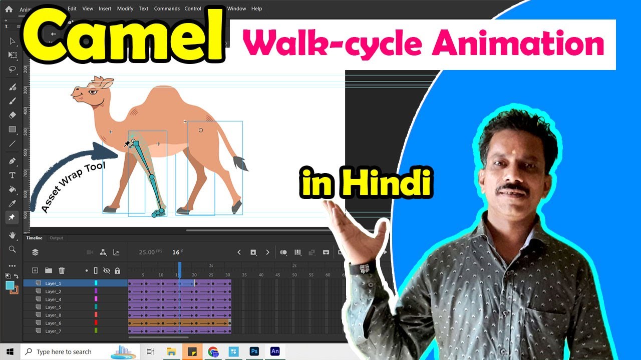 Walk Cycle animation in HINDI / Animation Tutorial / Loop Animation ...