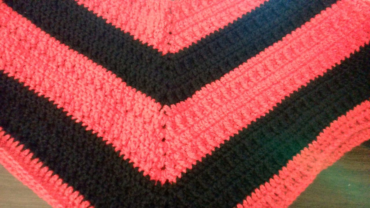 Easy crochet poncho 4 point. Beginner friendly. - YouTube