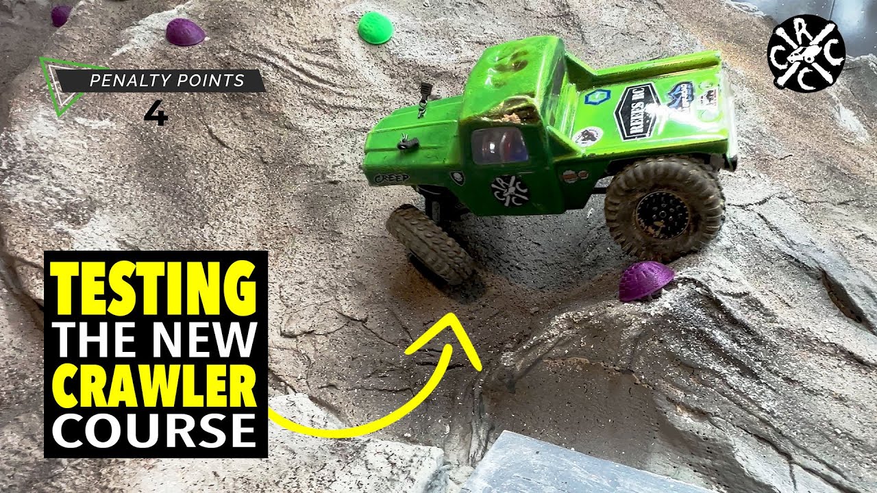 Testing the Mini RC Crawler Course Layout - YouTube