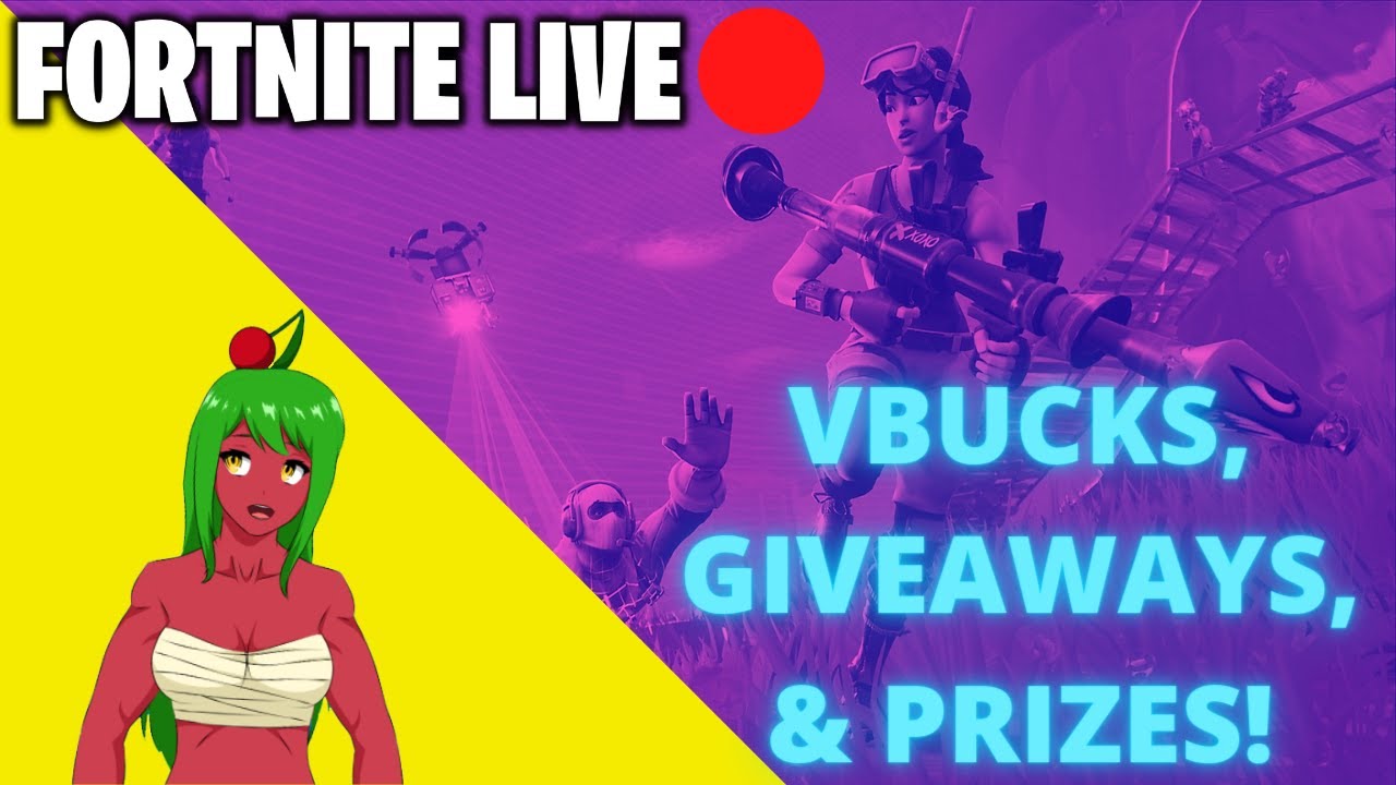 🔴LIVE - FORTNITE: VBucks, Giveaways, & Prizes! (YouTube Sub-Train ...