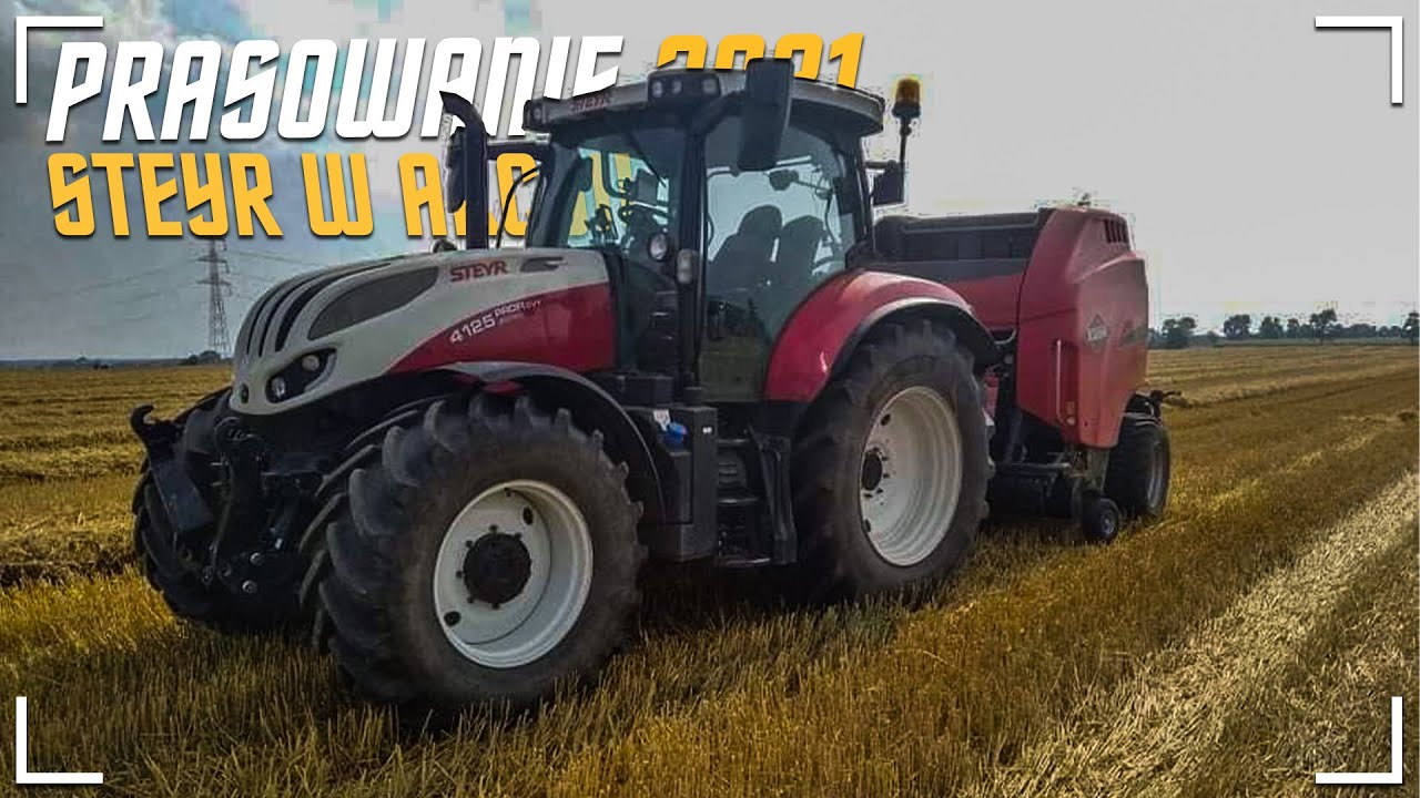 ☼Prasowanie 2021☼ Steyr 4125 PROFI cvt & KUHN VB 3160 - YouTube