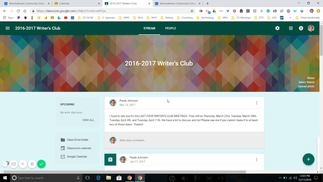 Google Classroom and Google Calendar Parent and Student Communication ...