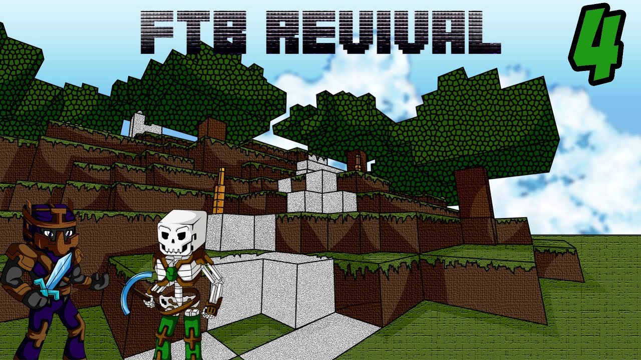 FTB Revival w/ Blue "Portal Gun Whaaaat?" - Ep 4 - YouTube