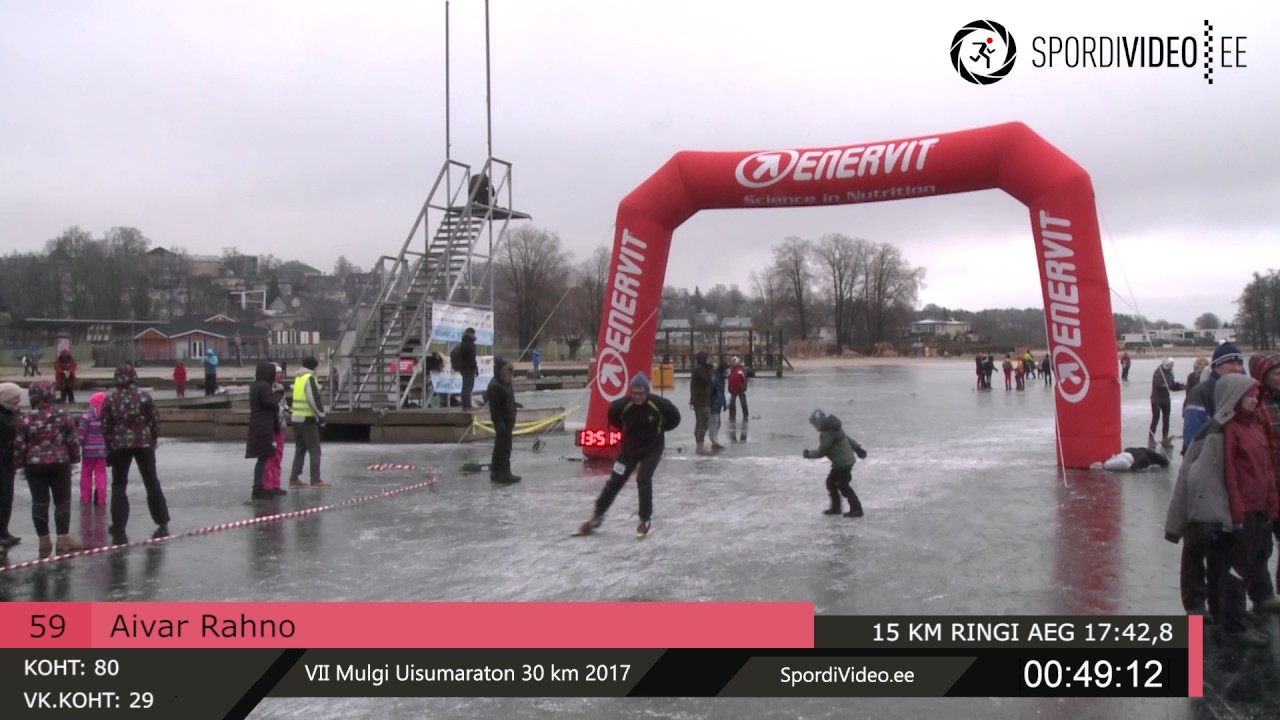 Aivar Rahno 59 l VII Mulgi Uisumaraton 30 km 2017 - YouTube