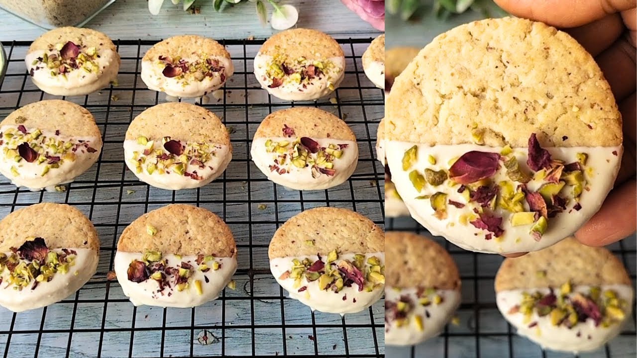 Thandai Cookies Recipe | Instant Thandai Masala Cookies | Holi Special ...