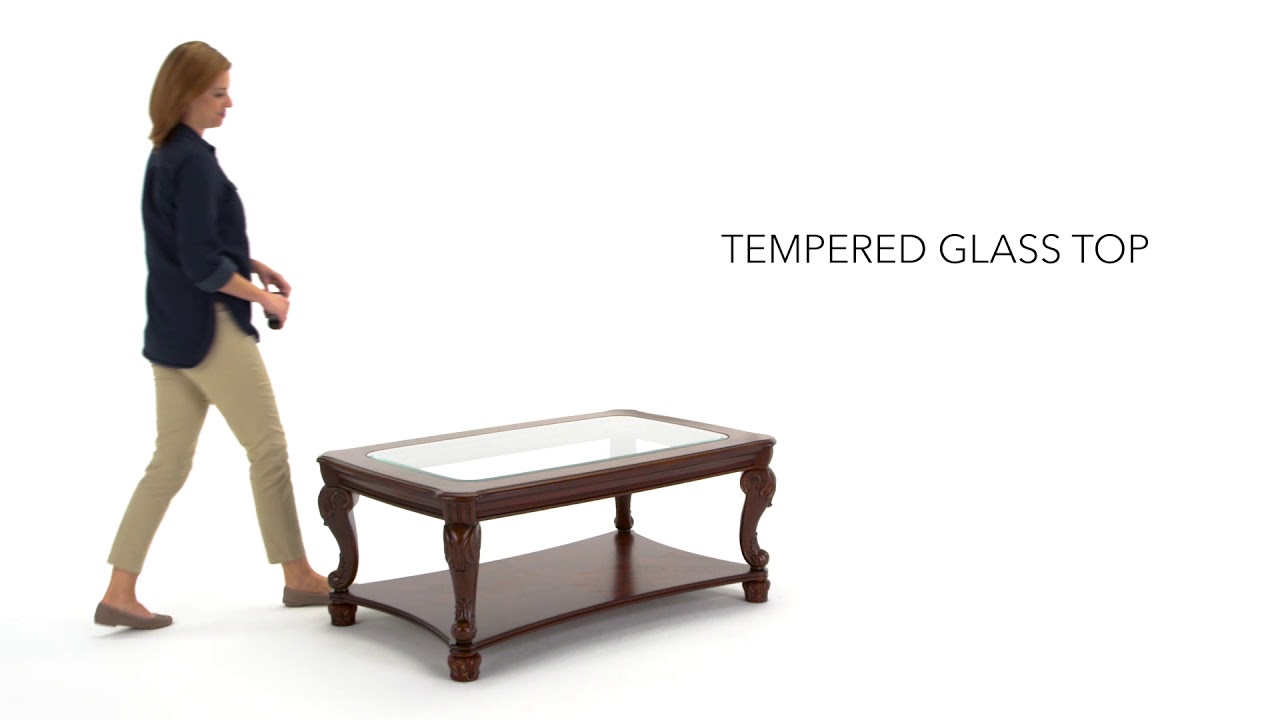 Ashley HomeStore | Norcastle Coffee Table - YouTube