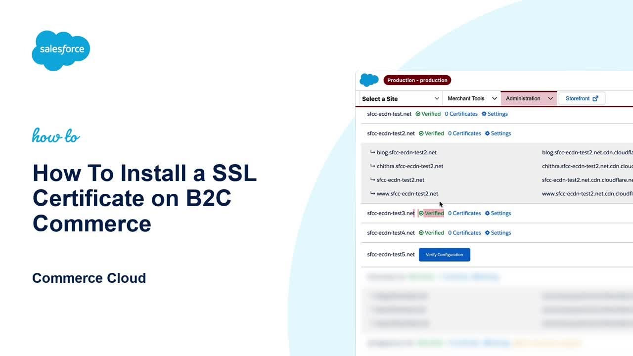 How to Install a SSL Certificate on B2C Commerce | Commerce Cloud - YouTube
