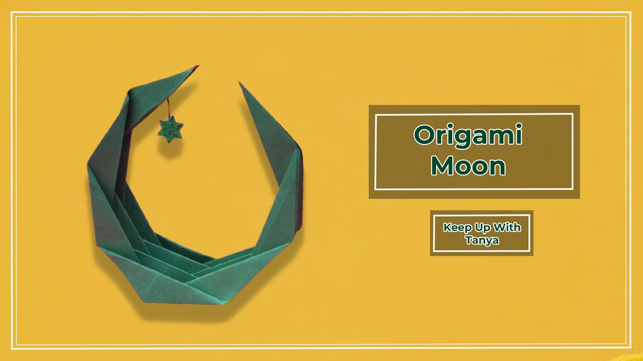 DIY Origami Moon Kids Origami Easy Paper Art Step By Step keepupwithtanya trending moon DIY Origami Moon Kids Origami Easy Paper Art Step By Step keepupwithtanya trending moon