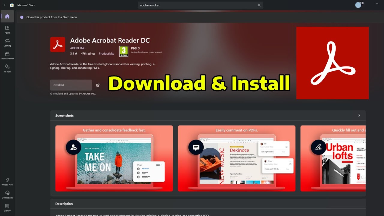 How To Download & Install Adobe Acrobat Reader DC in Windows - YouTube