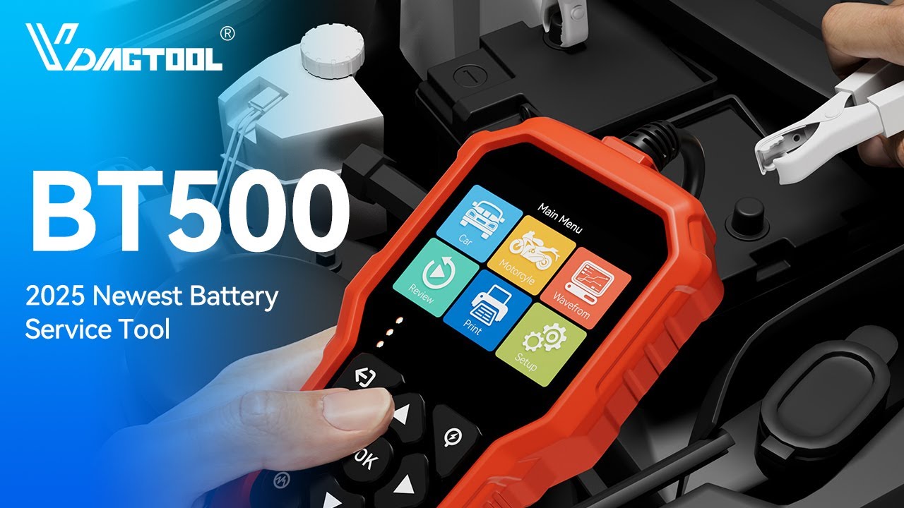 Vdiagtool BT500: 2025 Newest Battery Service Tool for Accurate Battery ...