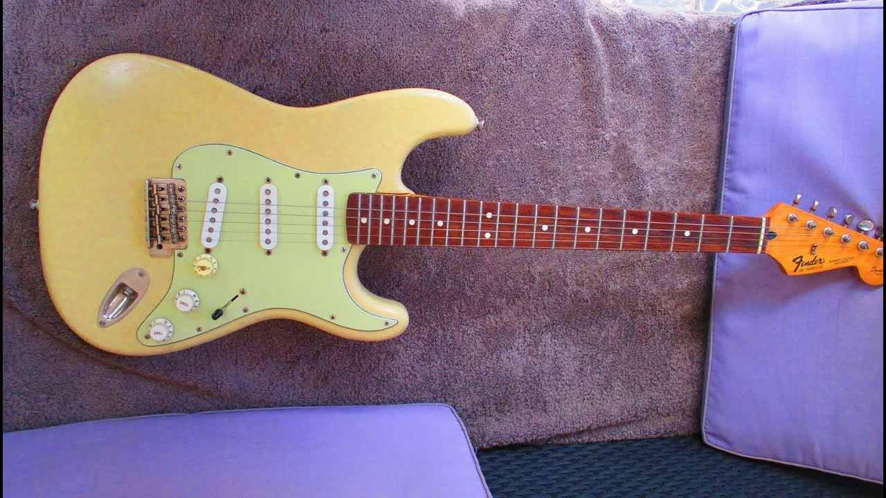 Painting a Fender stratocaster electric guitar. - YouTube