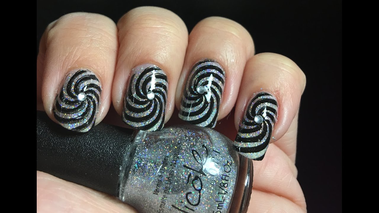 How to Make Optical Illusion Nail Art - YouTube