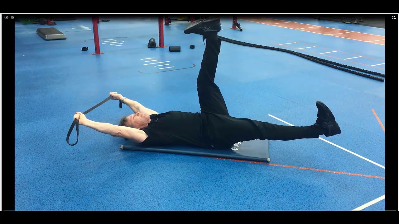 Banded Leg Raise - YouTube