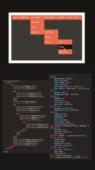 How To Make Multi Dropdown Menu Using Html Css Dropdownmenu Dropdown Menu Navbar Shorts