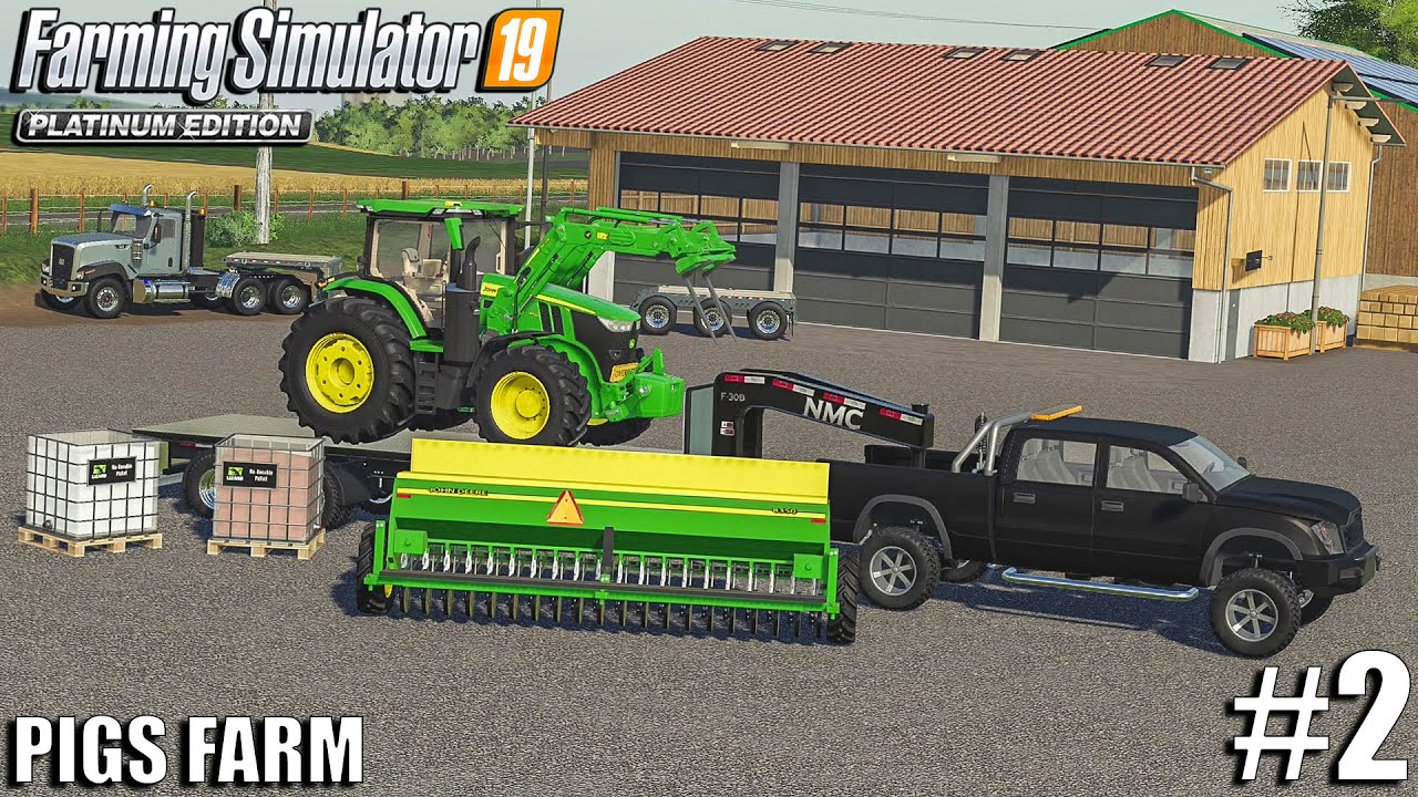 New Tractor and Oat Harvest | 2000 Pigs Farm| Farming Simulator 19 | #2 ...