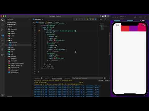 Row Widget in Flutter Using VS Code - YouTube