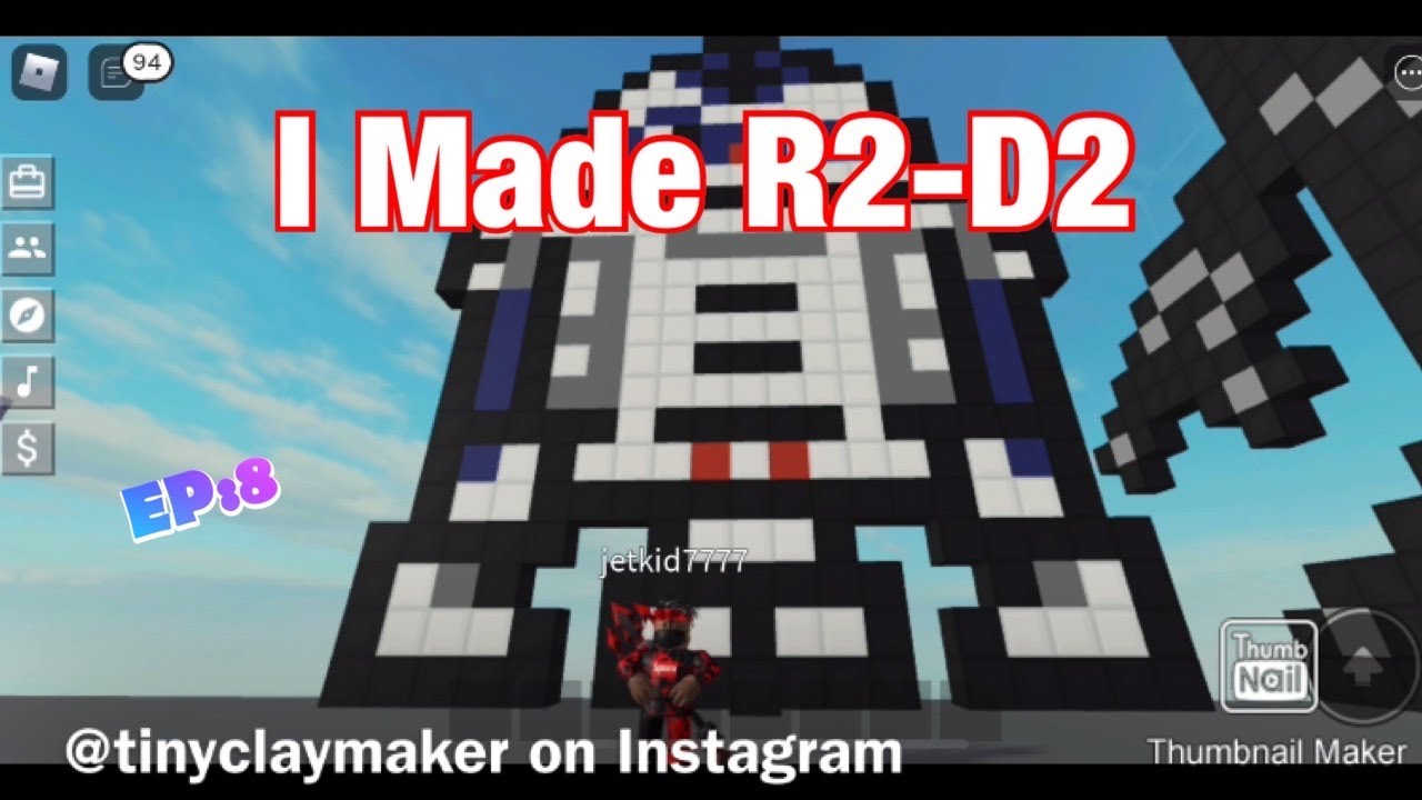 Making R2-D2 In Roblox Islands - YouTube
