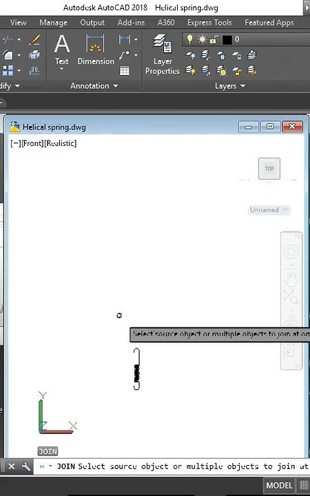 AutoCAD helical spring designing - YouTube