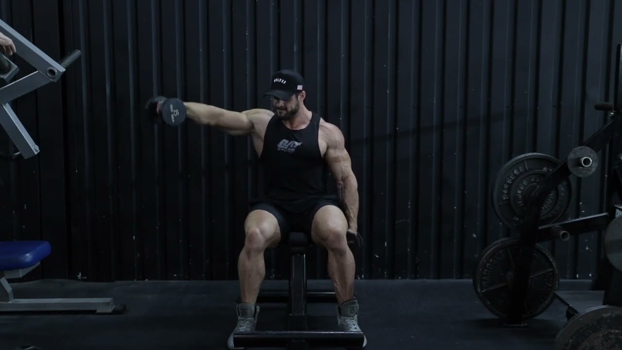 single arm shoulder lateral raise - YouTube