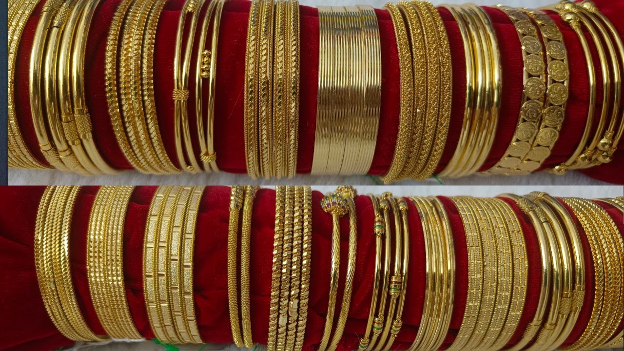 Plain bangles | Side Bangles | One gram gold bangles online shopping ...
