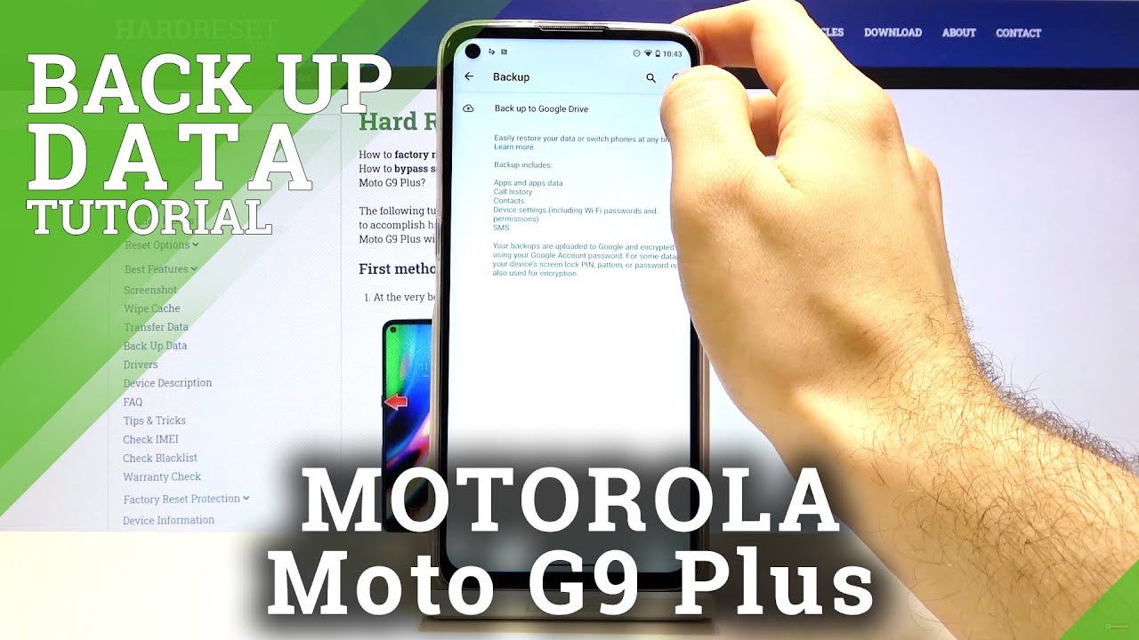 How to Backup Data in MOTOROLA Moto G9 Plus – Create Google Backup ...