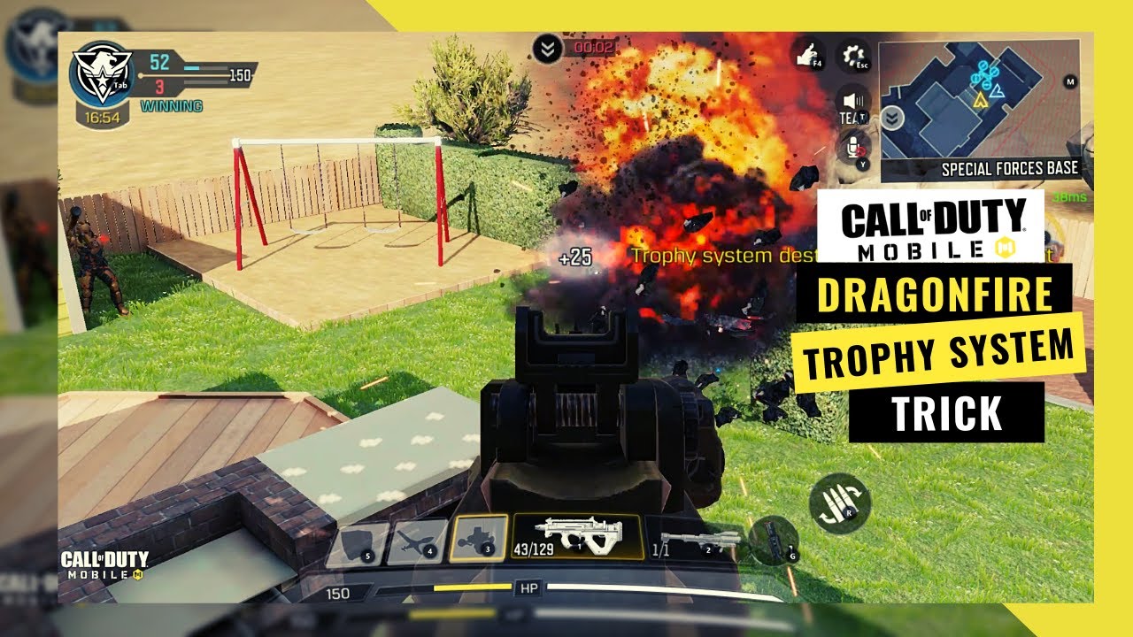 COD Mobile DragonFire + Trophy System Trick - YouTube