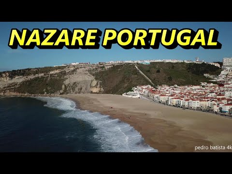 NAZARÉ BIG WAVE PLACE drone 4k portugal 2019 - YouTube