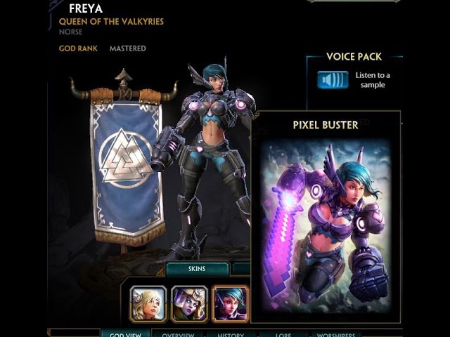 Smite Freya Pixel Buster