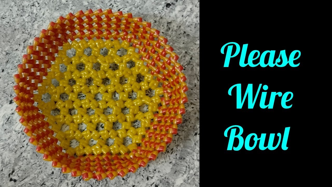 மீதமான ஒயரில் கூடை / Plastic Wire Bowl - YouTube