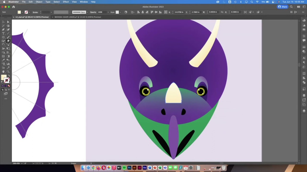 Lesson 4 / Shape Based Logos Part 2 | Adobe Illustrator Classroom in a ...