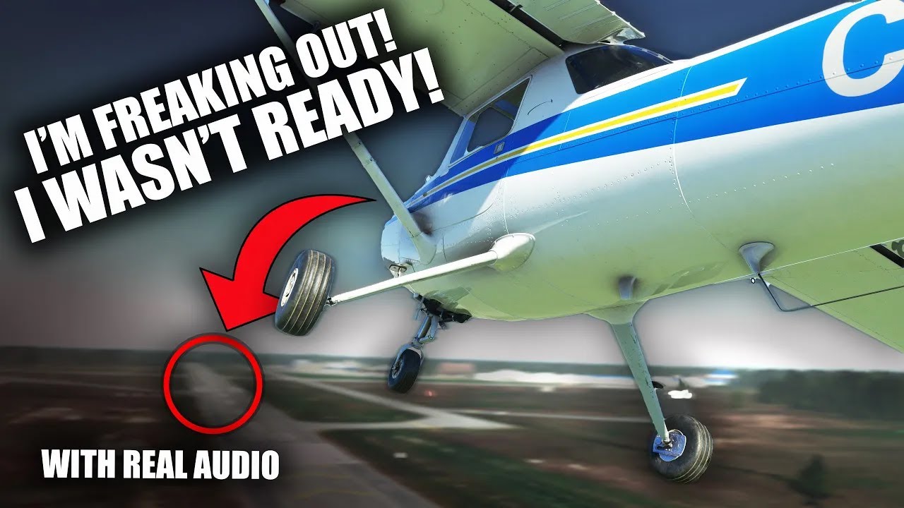 PANIC IN THE COCKPIT | Solo student pilot starts PANICKING after go ...