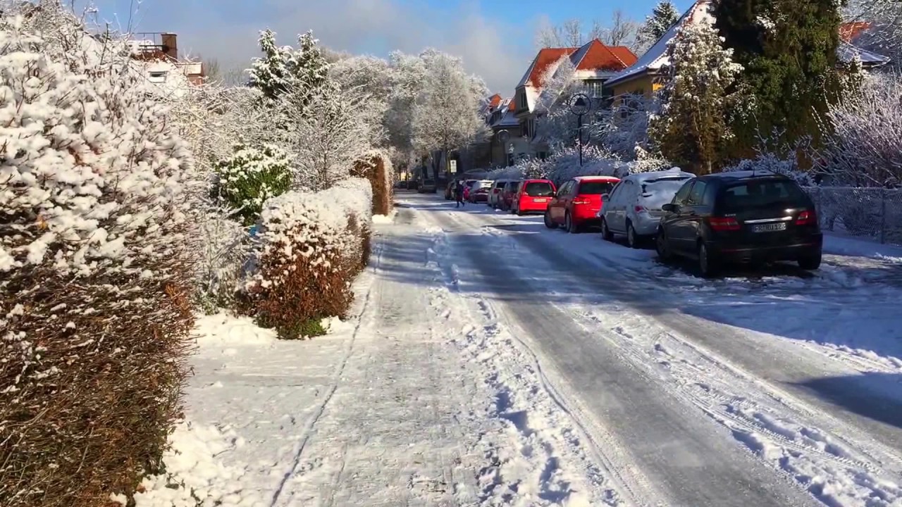 Freiburg Winter Spaziergang Erster Schnee Eis Sonne Winterlandschaft ...