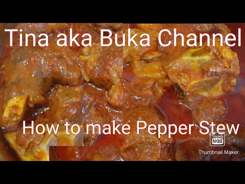 How to make Pepper Stew 🌶/Nigerian Buka Stew Recipe #pepperStew # ...