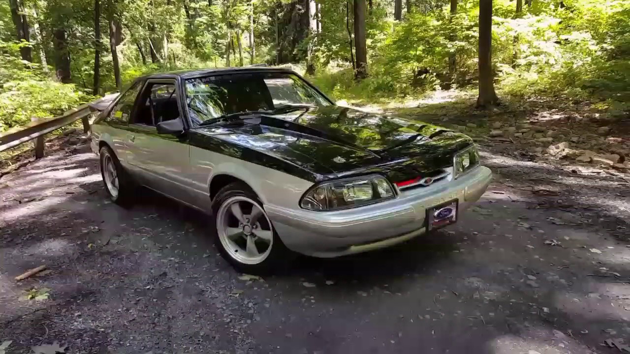 Upgrade fox body saleen spoiler 3rd brake light led - YouTube