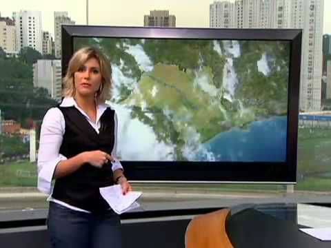 Chuva causa Caos em SP - Flavia Freire entrevista o meteorologista ...