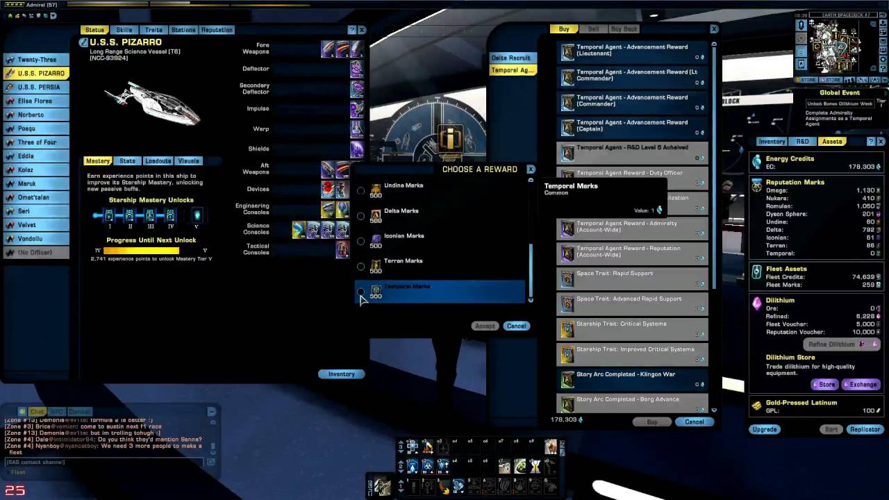 Star Trek Online - Reputation Mark for TOS Toon - YouTube