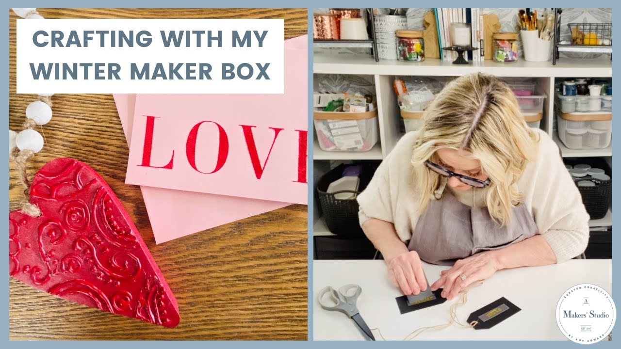 Crafting With My Winter Maker Box - YouTube