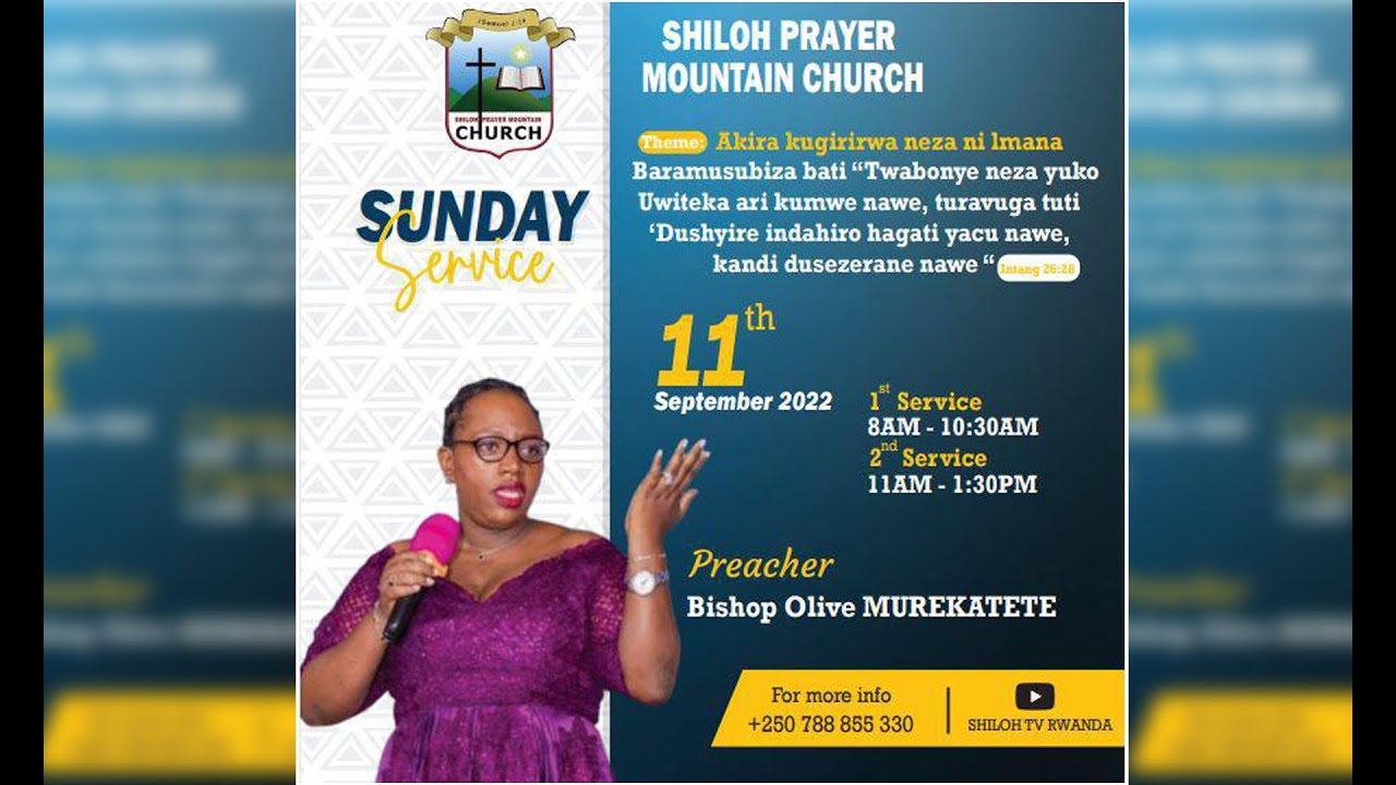 Sunday Second Service // 11.09.2022 // Shiloh Prayer Mountain Church - YouTube