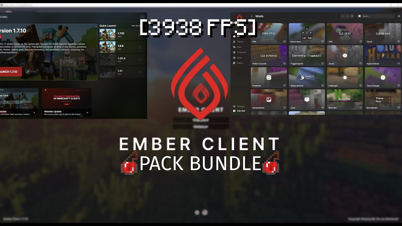 Ember Client + PotPvP Pack Bundle - YouTube