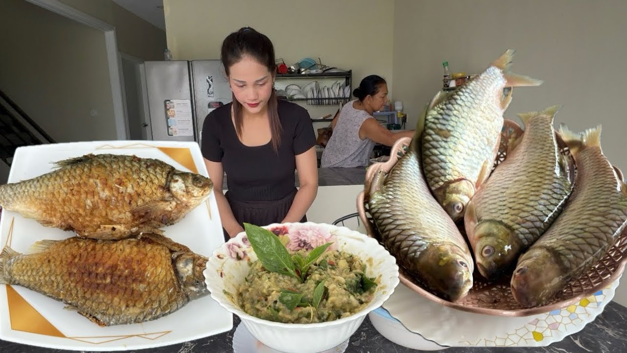 My Mom Bought Fresh Fish For Cooking A Simple Meal - YouTube