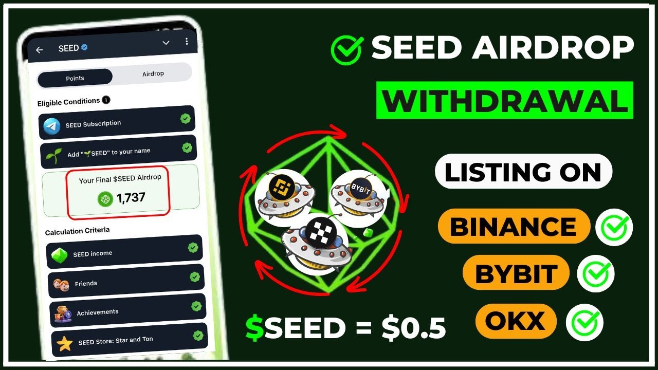SEED Airdrop Withdrawal || How To Check and Claim Your SEED Airdrop ...