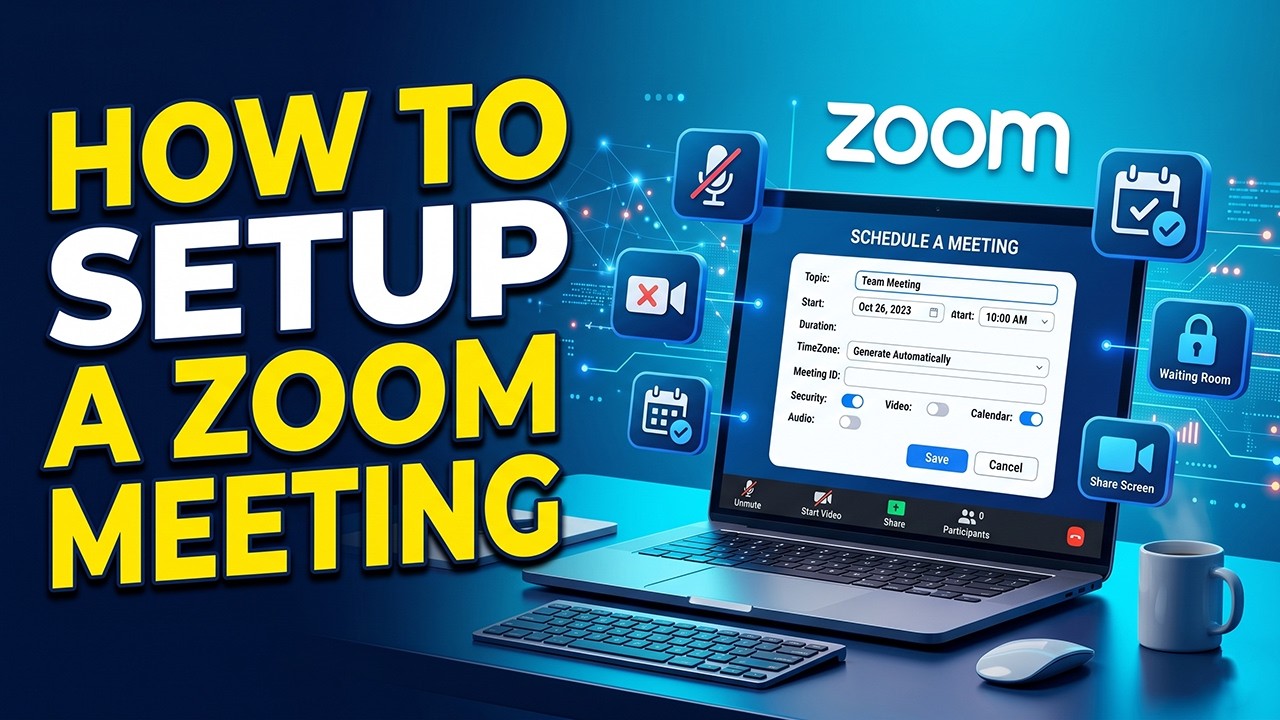 How to Set Up a Zoom Meeting (Step-by-Step Guide) - YouTube